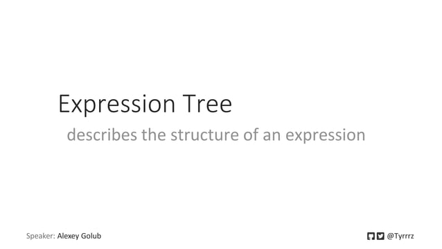 Expression trees in c# | PPT