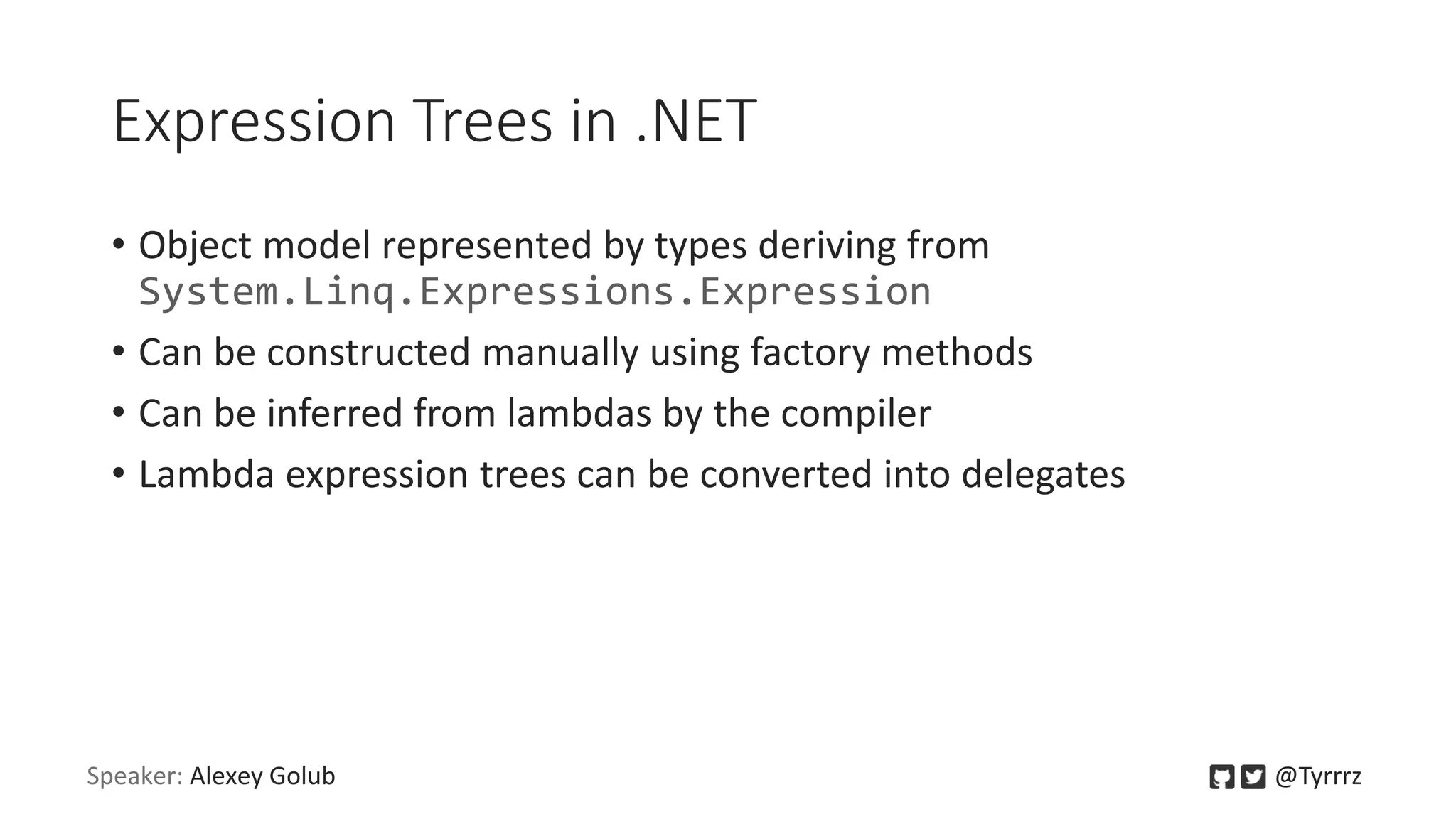 Expression trees in C# | PDF
