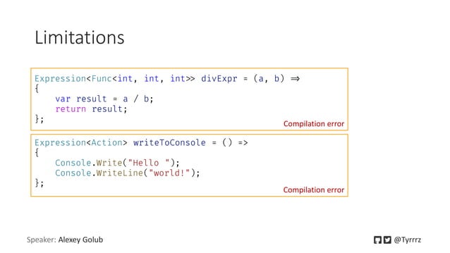 Oleksii Holub "Expression trees in C#" | PPT