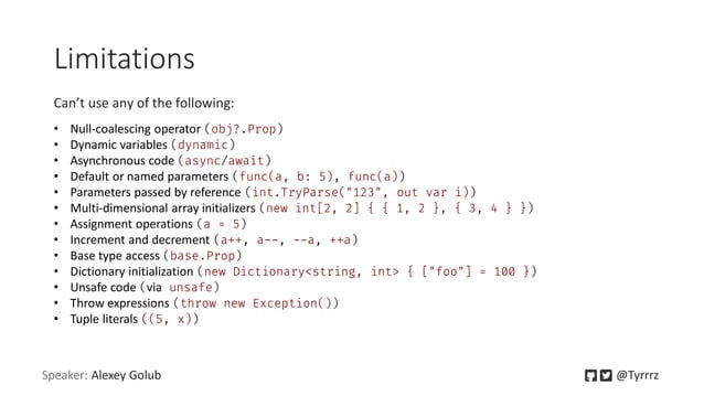 Oleksii Holub "Expression trees in C#" | PPT