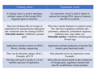 EXPRESSION VECTORS and bacteriophage vectors.pptx