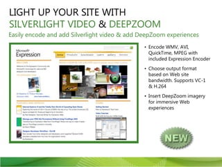 Introducing the new features in Expression Web 3 | PPTX | Web Design and HTML | Internet