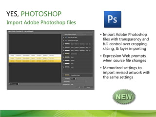 Introducing the new features in Expression Web 3 | PPTX | Web Design and HTML | Internet