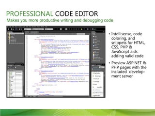 Introducing the new features in Expression Web 3 | PPTX | Web Design and HTML | Internet