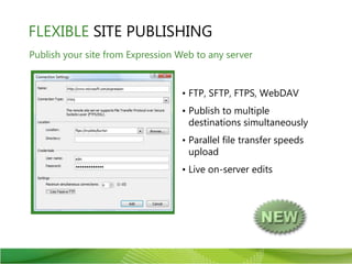 Introducing the new features in Expression Web 3 | PPTX | Web Design ...