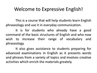 Expressive eng | PPT