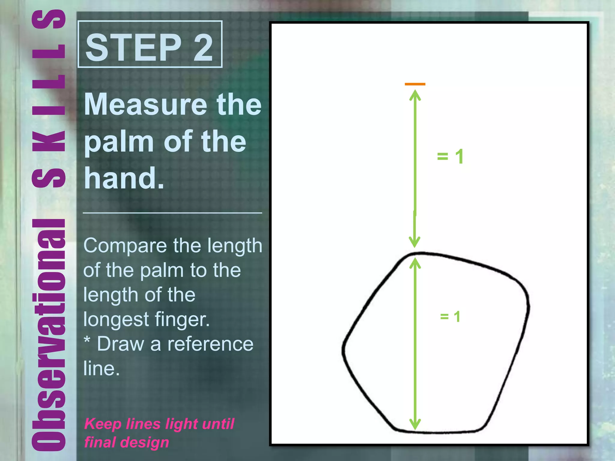 Observational Drawing skills- contour line hands | PPTX
