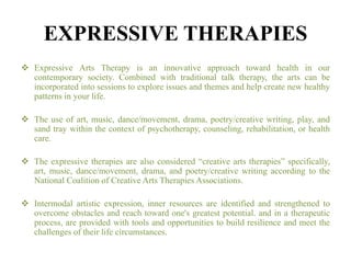 Expressive therapies | PPTX