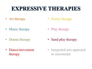 Expressive therapies | PPTX