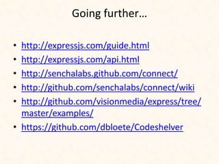 Express JS | PPT