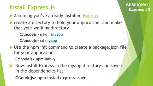 ExpressJs Session01 | PPT