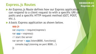 ExpressJs Session01 | PPTX