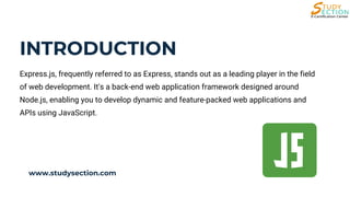 What is Express JS? A Key to Building Robust Node.js Applications | PDF