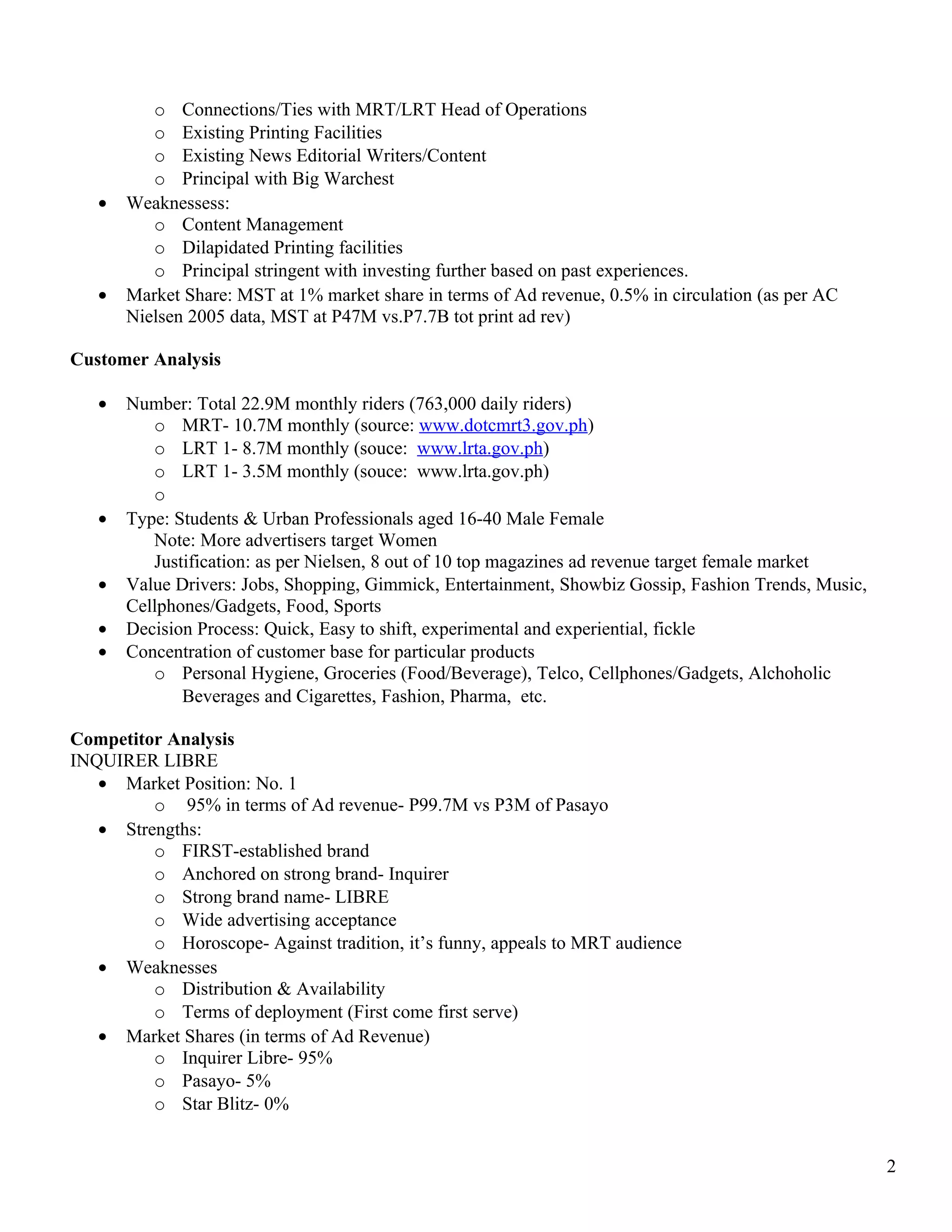 Freely Circulated Newspaper Marketing Plan + Case Study | DOC