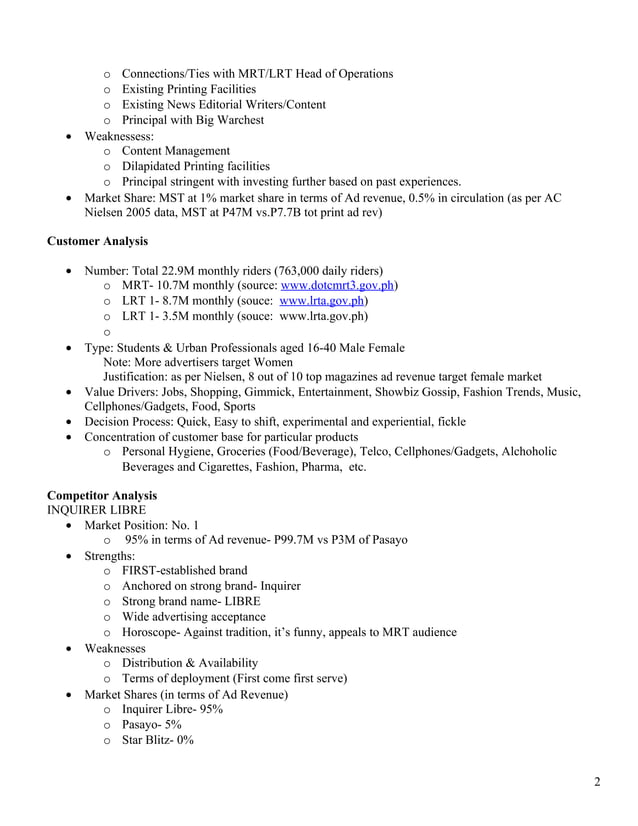 Freely Circulated Newspaper Marketing Plan + Case Study | PDF