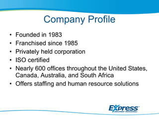 Express Overview | PPT