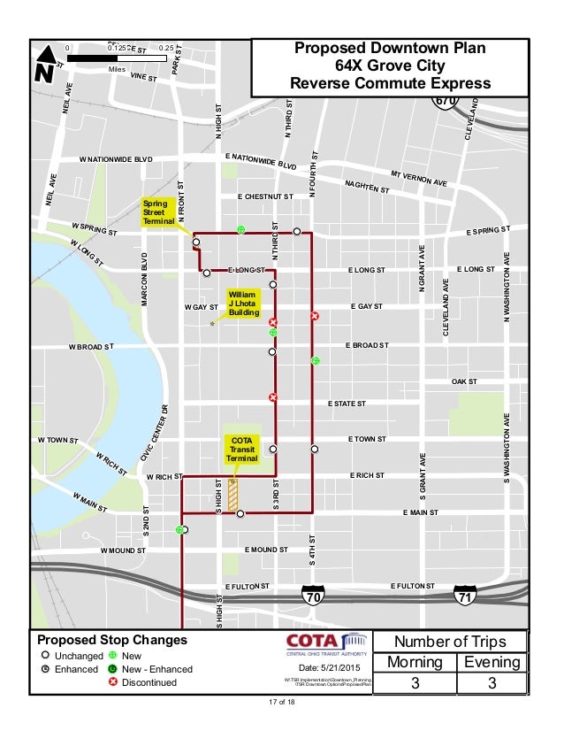 TSR Express Lines - Downtown Plan