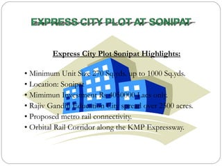 Express City Plots@9810128617@Express City Sonepat!Express City | PPT