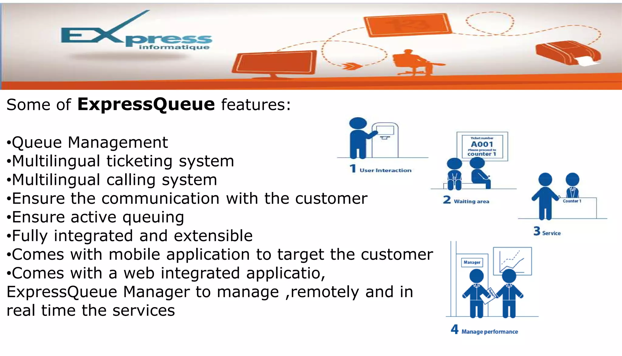 Expressqueue queue management system - anglais | PDF