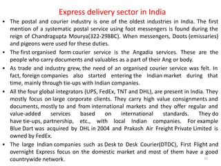Express service industry | PDF