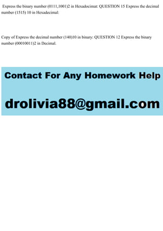 Express the binary number (0111,1001)2 in Hexadocimat QUESTION 15 Ex.pdf