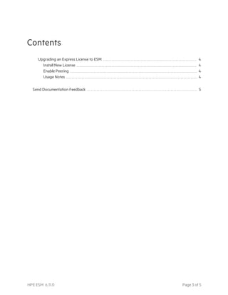 Upgrade ESM Express License to ESM 6.11.0 | PDF