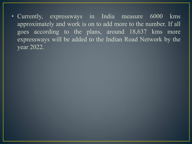 Expressway plan | PPTX | Civil Engineering Industry | Industries