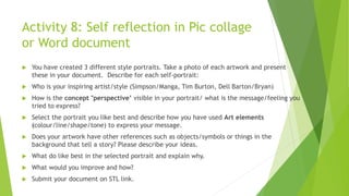 Express yourself portrait 2021 version 2 grade 6 | PPTX