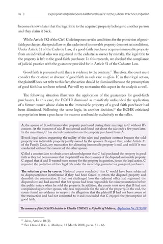 Expropriation from good faith purchasers: Is the judicial practice ...