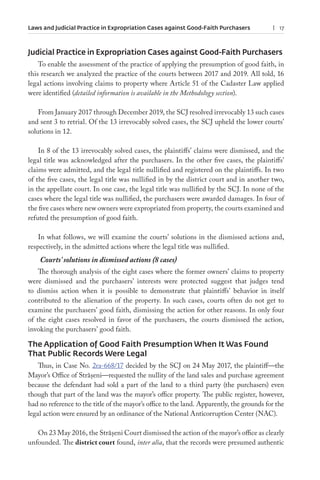 Expropriation from good faith purchasers: Is the judicial practice ...