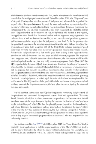 Expropriation from good faith purchasers: Is the judicial practice ...