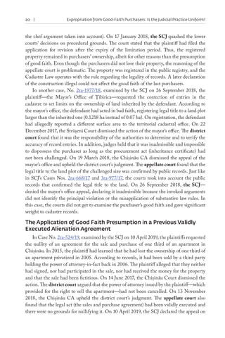 Expropriation from good faith purchasers: Is the judicial practice ...