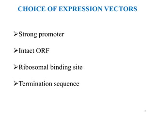 Exprssion vector | PPTX
