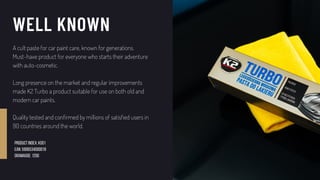 K2 Turbo light abrasive wax paste | PDF