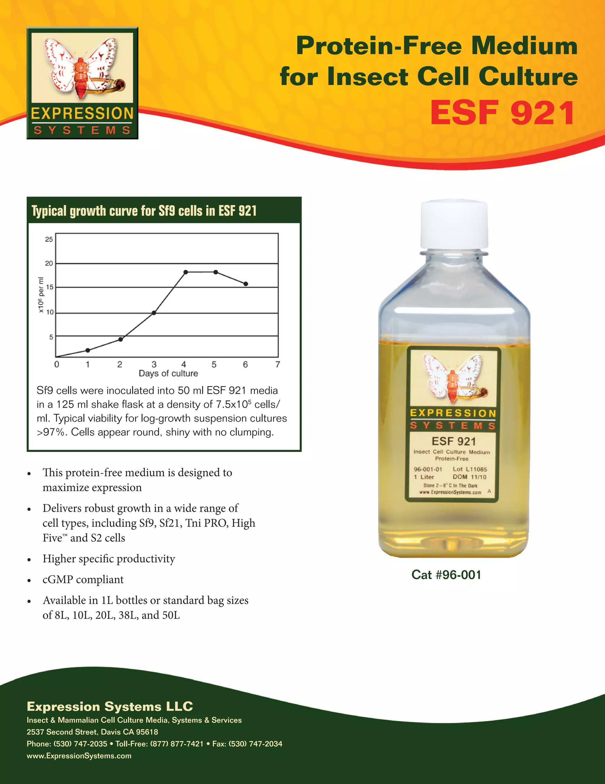 ESF 921 - Premium media for insect host cells | PDF