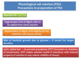 Expt. 1 Introduction to in vitro pharmacology and physiological salt ...