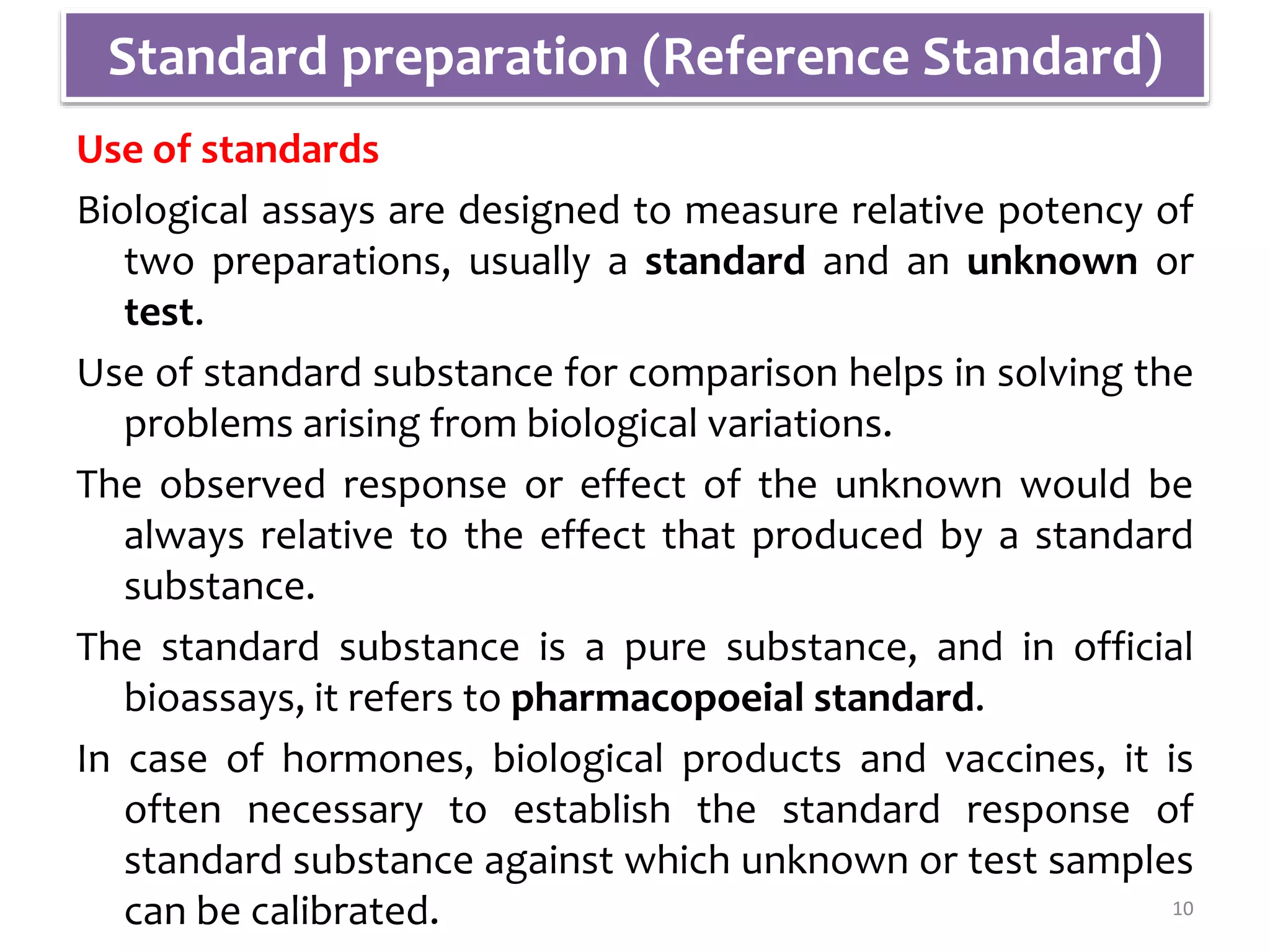 Expt. 3 Introduction to principles of bioassay, its types including ...