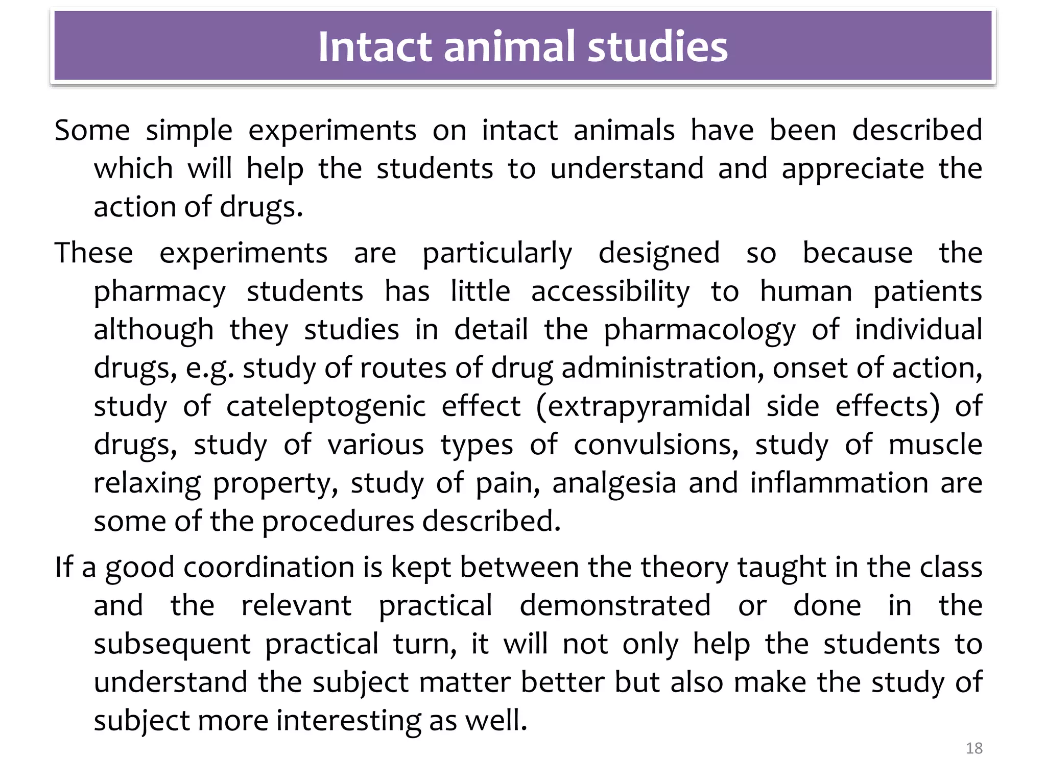 Expt. 3 Introduction to principles of bioassay, its types including ...