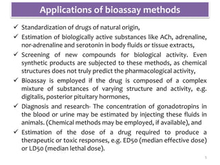 Expt. 3 Introduction to principles of bioassay, its types including ...