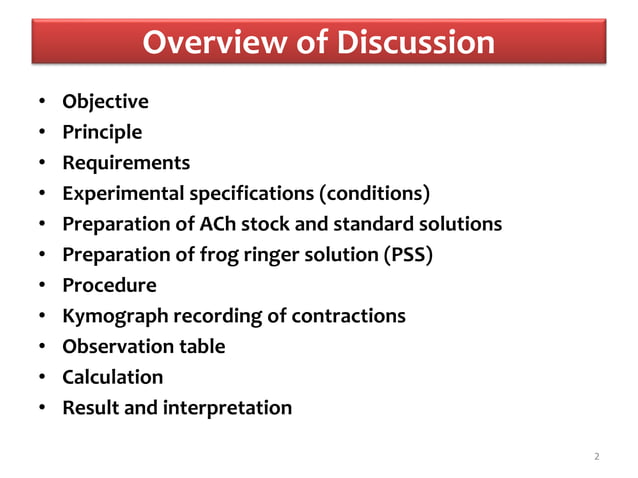 Expt. 7 Bioassay of acetylcholine using rat ileum by four point ...
