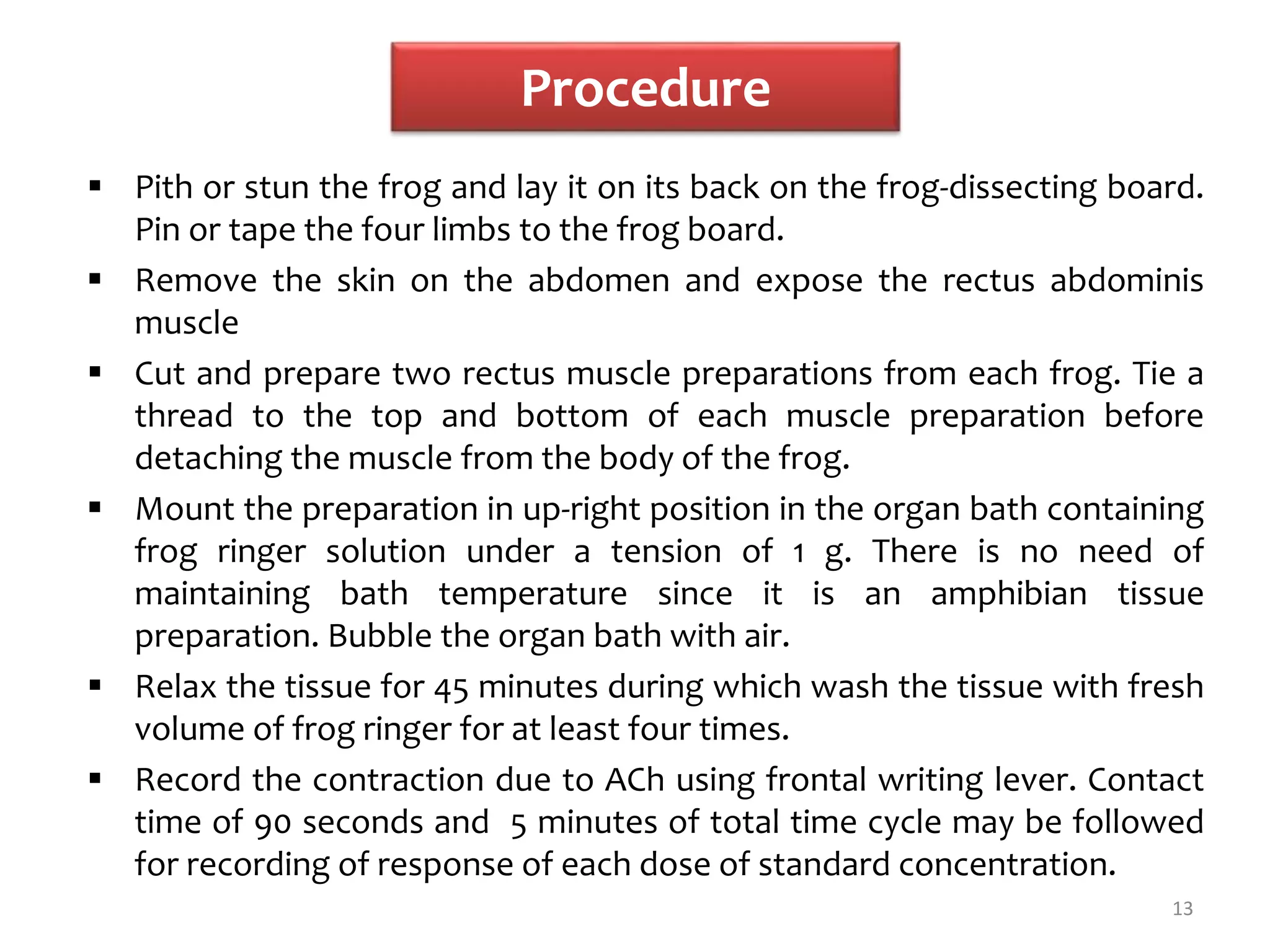 Expt. 8 Effect of physostigmine on DRC of acetylcholine using frog ...