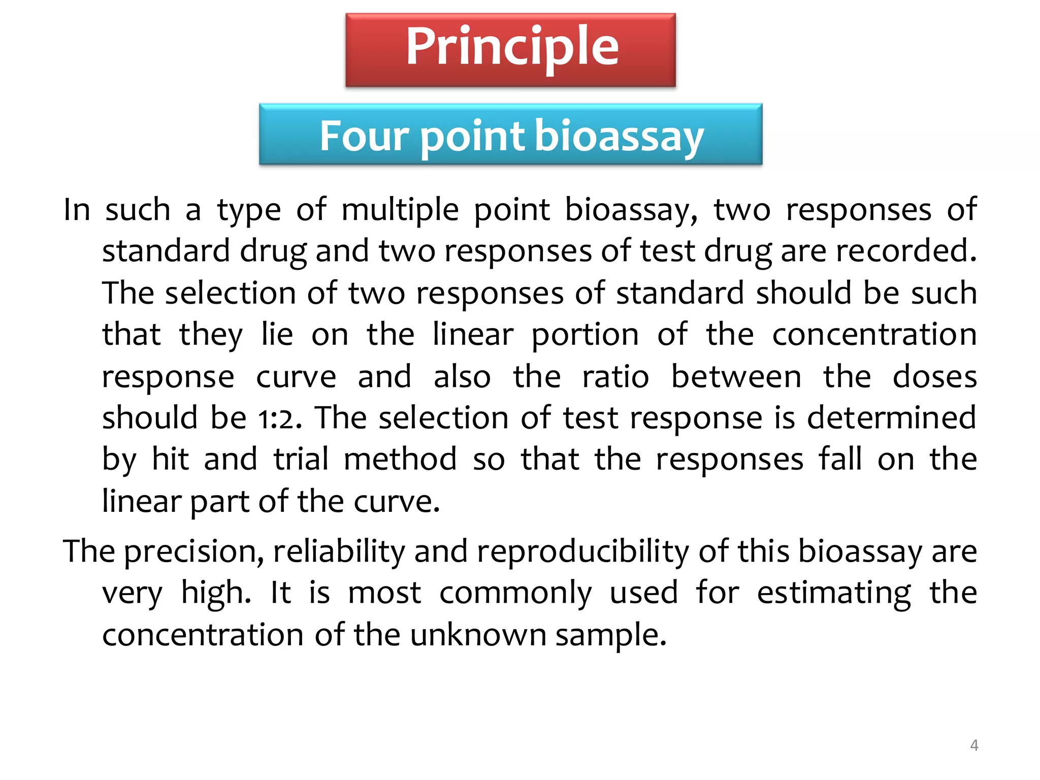 Expt. 2 Bioassay of acetylcholine using rat ileum by four point ...