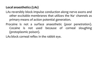 Expt. 3 Study of mydriatic and miotic effects on rabbit eye. | PDF