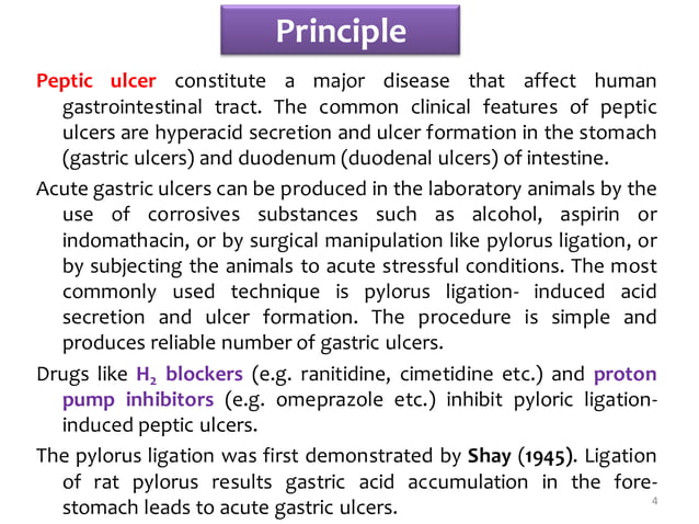 Expt. 4 Study of anti ulcer activity of a drug using pylorus ligand ...