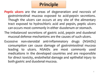 Expt. 5 Study of anti ulcer activity of a drug using nsaid induced ...