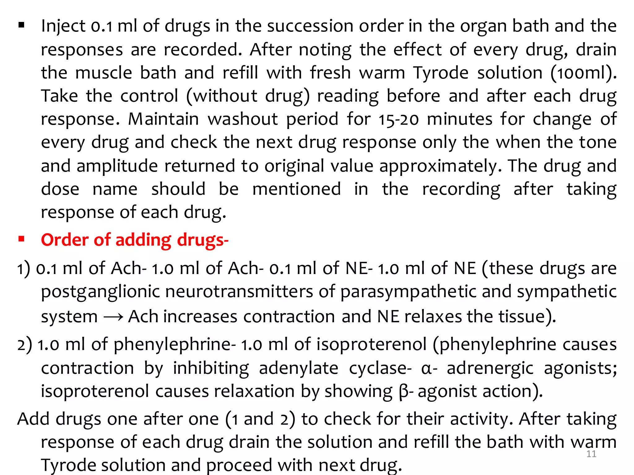 Expt. 6 Study of effect of drugs on gastrointestinal motility | PDF