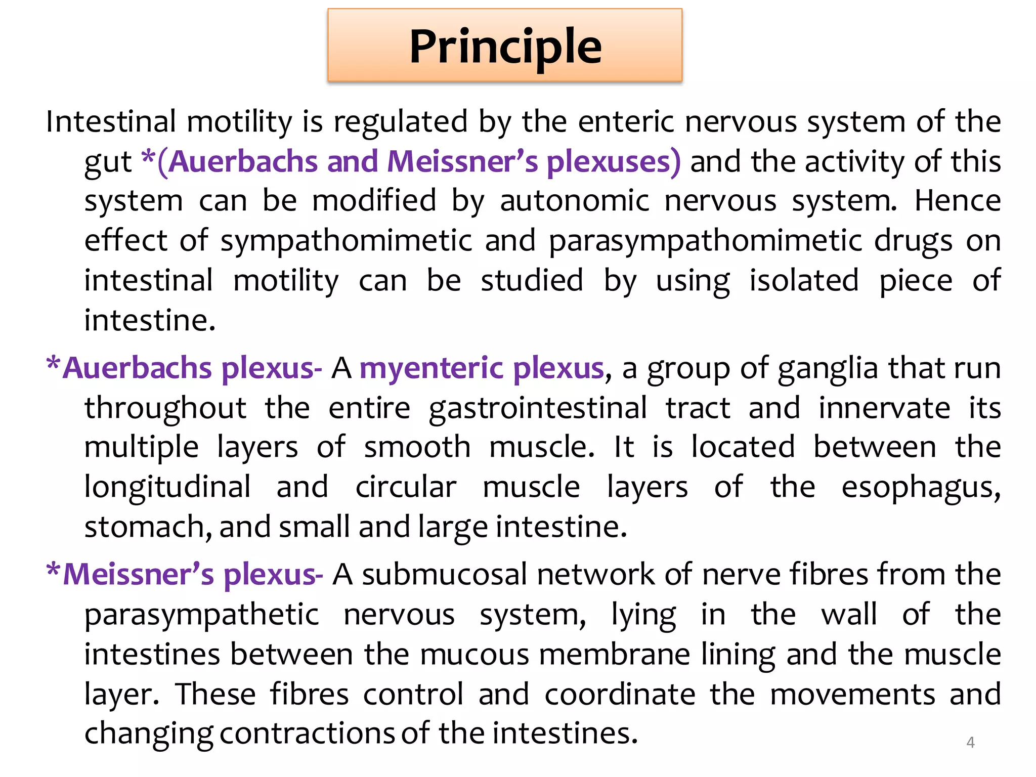 Expt. 6 Study of effect of drugs on gastrointestinal motility | PDF