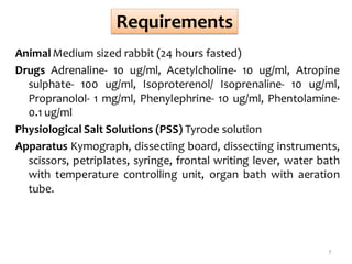 Expt. 6 Study of effect of drugs on gastrointestinal motility | PDF