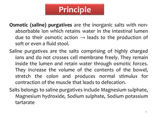 Expt. 7 Effect of saline purgative on frog intestine | PDF