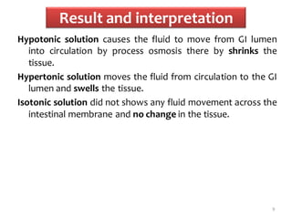 Expt. 7 Effect of saline purgative on frog intestine | PDF